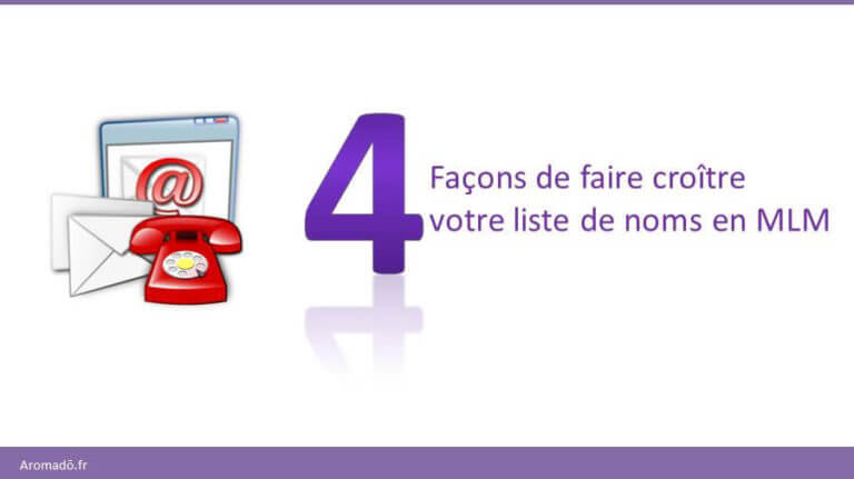 4 façons simples de créer une liste de noms en MLM | Vivre Arōma